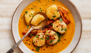 Spicy Coconut Curry Scallops | Tried and True Recipes