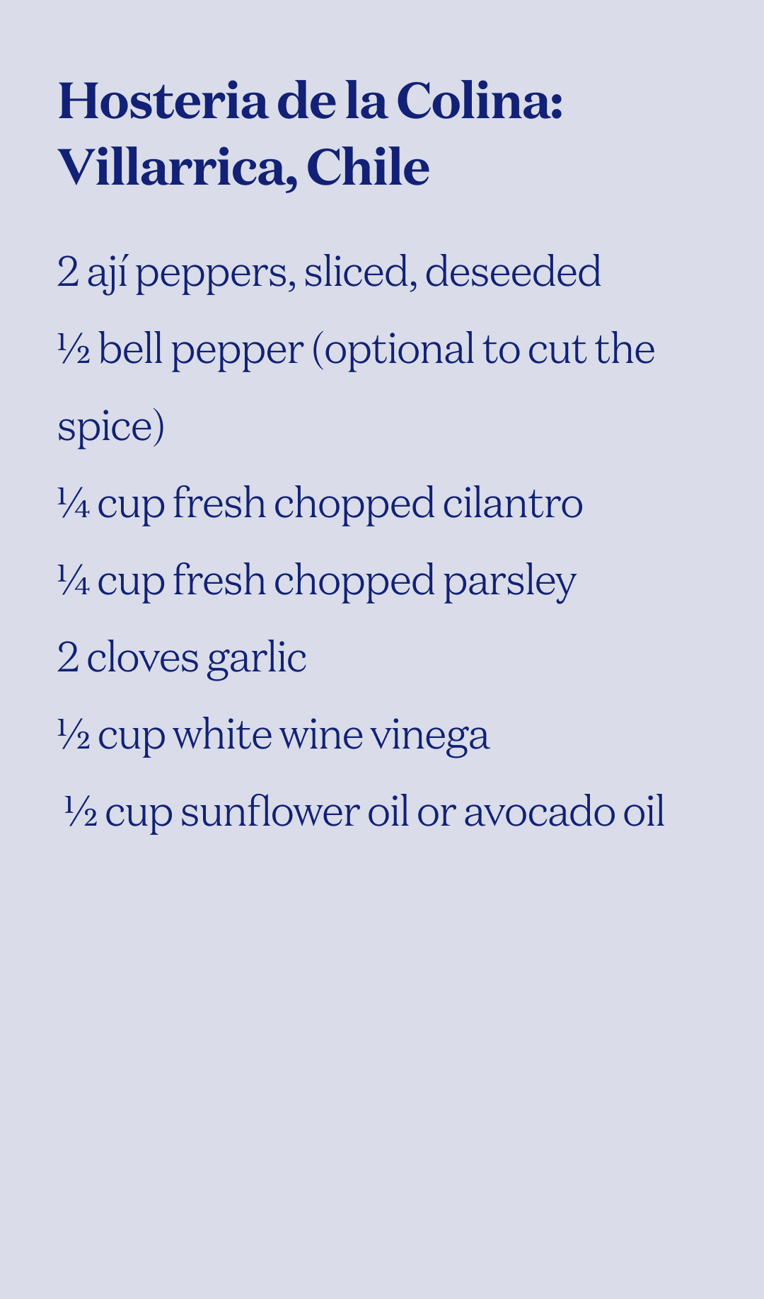 Pebre: The Chilean Salsa for Bread | Tried and True Recipes