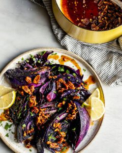 Charred Cabbage with Maple Pecans | Tried and True Recipes