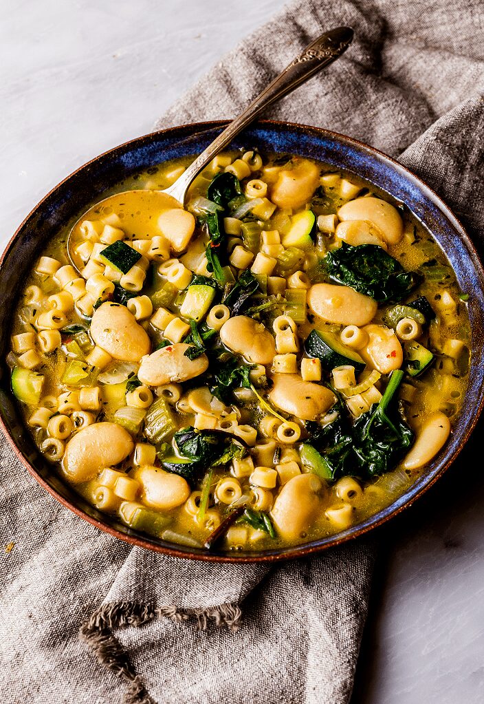 Brothy Beans and Greens Recipe | Tried and True Recipes