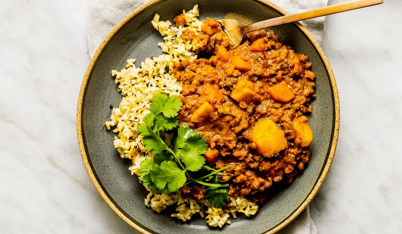 Easy Vegan Yellow Lentil Stew | Tried and True Recipes