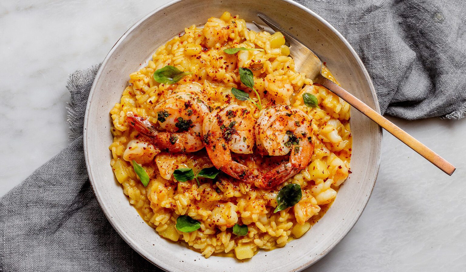Spicy Shrimp and Potato Risotto | Tried and True Recipes