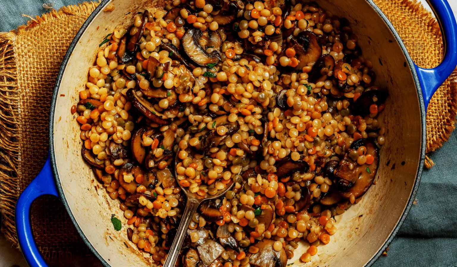Pearl Couscous with Mushrooms | Tried and True Recipes