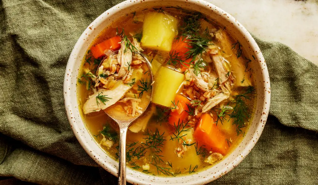 Chicken Soup with Farro and Leeks | Tried and True Recipes