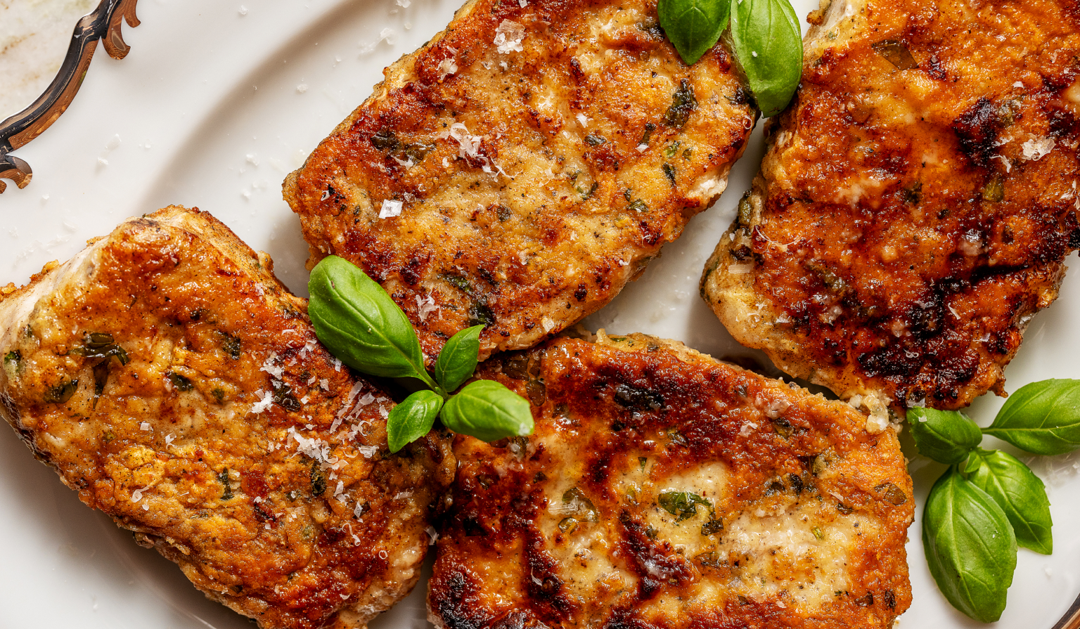 Basil-Parmesan Pork Chops | Tried and True Recipes