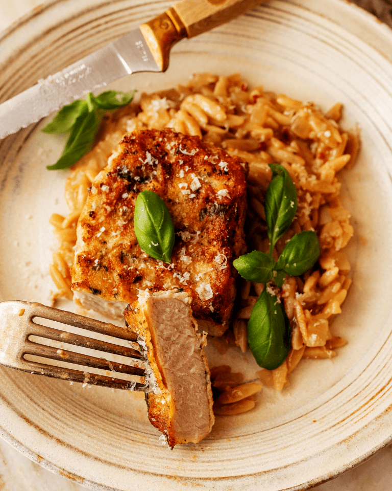 Basil-Parmesan Pork Chops | Tried and True Recipes