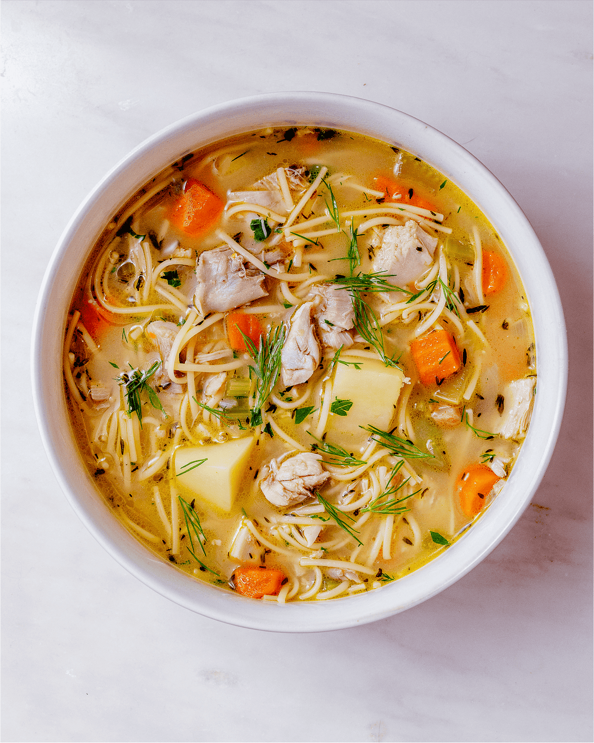 Chicken Noodle Soup with Potatoes | Tried and True Recipes